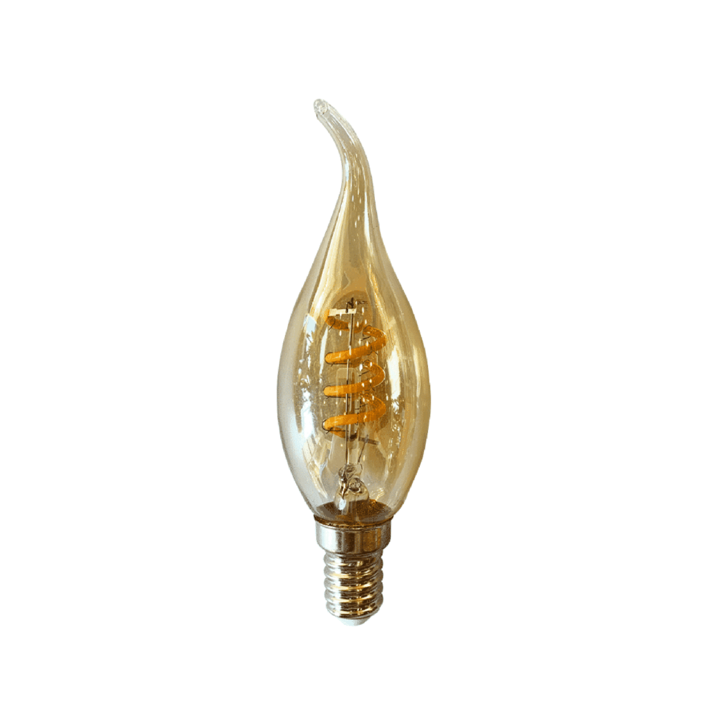 E14 LED kaarslamp tip amber | 4 Watt | Dimbaar | 2200K - Extra warm - WilroLighting